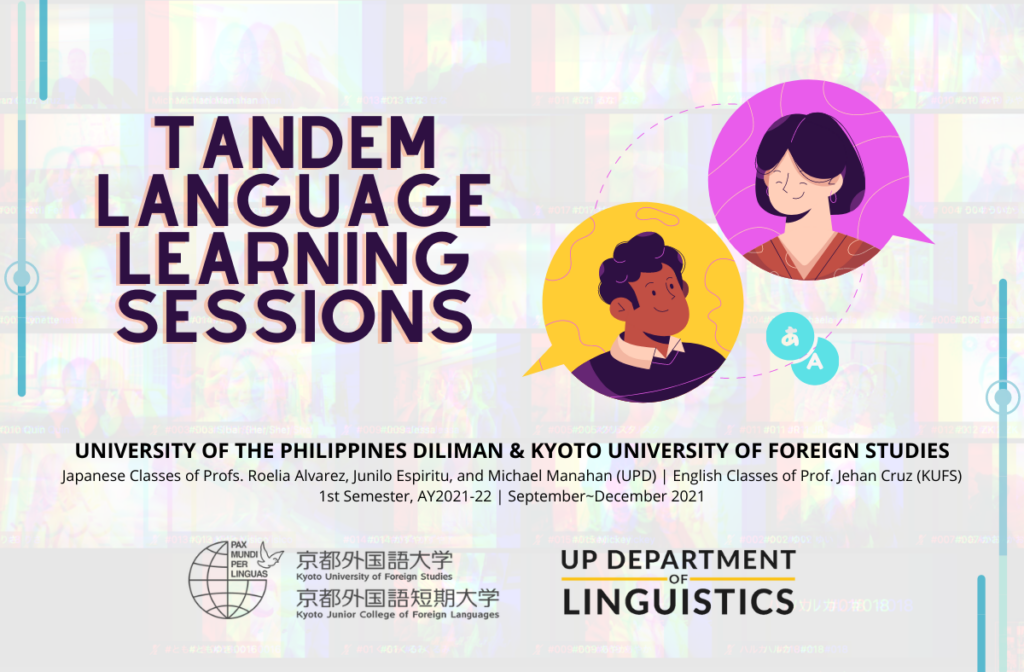 UPD x KUFS Tandem Language Learning Sessions - Department of ...