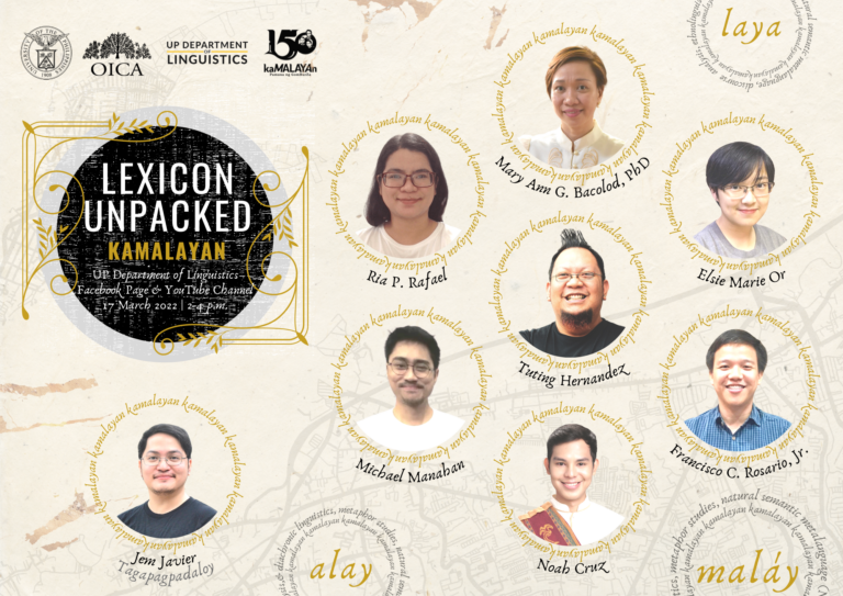 UP Linguistics unpacks "laya", "alay", and "maláy" - Department of Linguistics - UP Diliman
