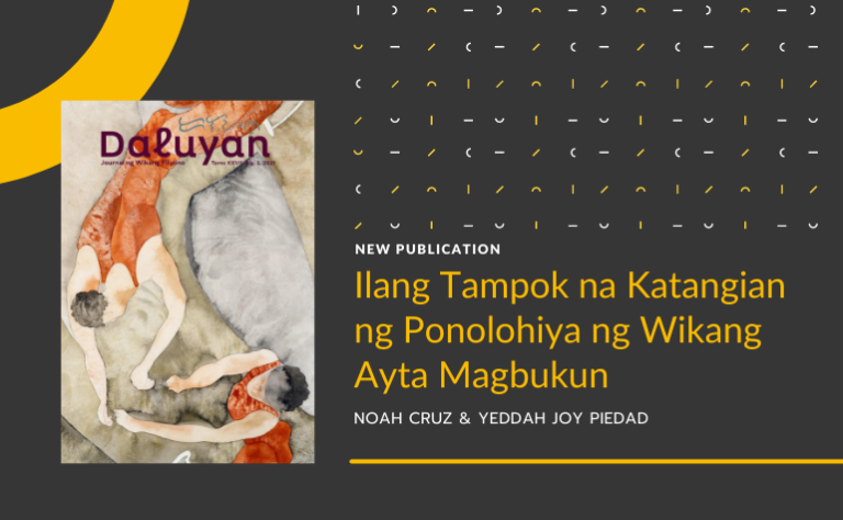 Ayta Magbukun Archives - Department of Linguistics - UP Diliman