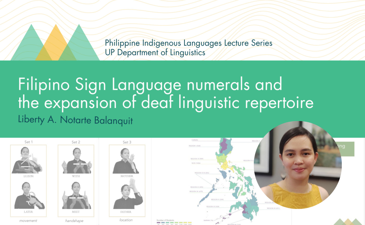 Liberty Notarte-Balanquit presents Filipino Sign Language research ...