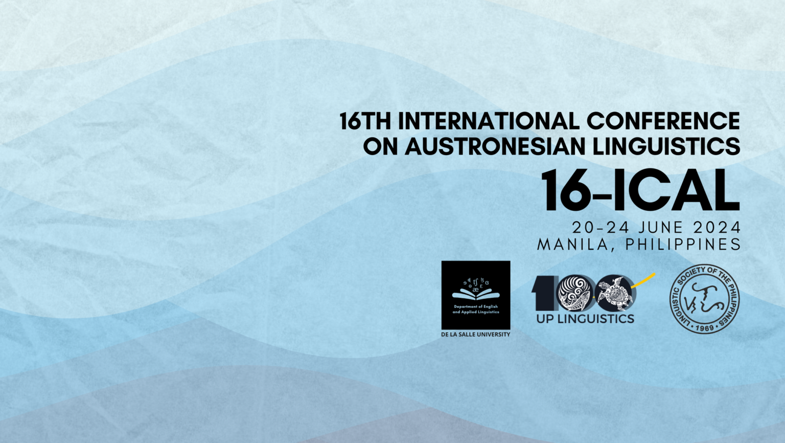 16th International Conference on Austronesian Linguistics - Department ...