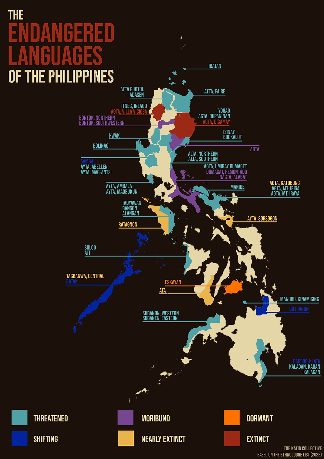 Map of Endangered Languages in the Philippines - Department of Linguistics - UP Diliman
